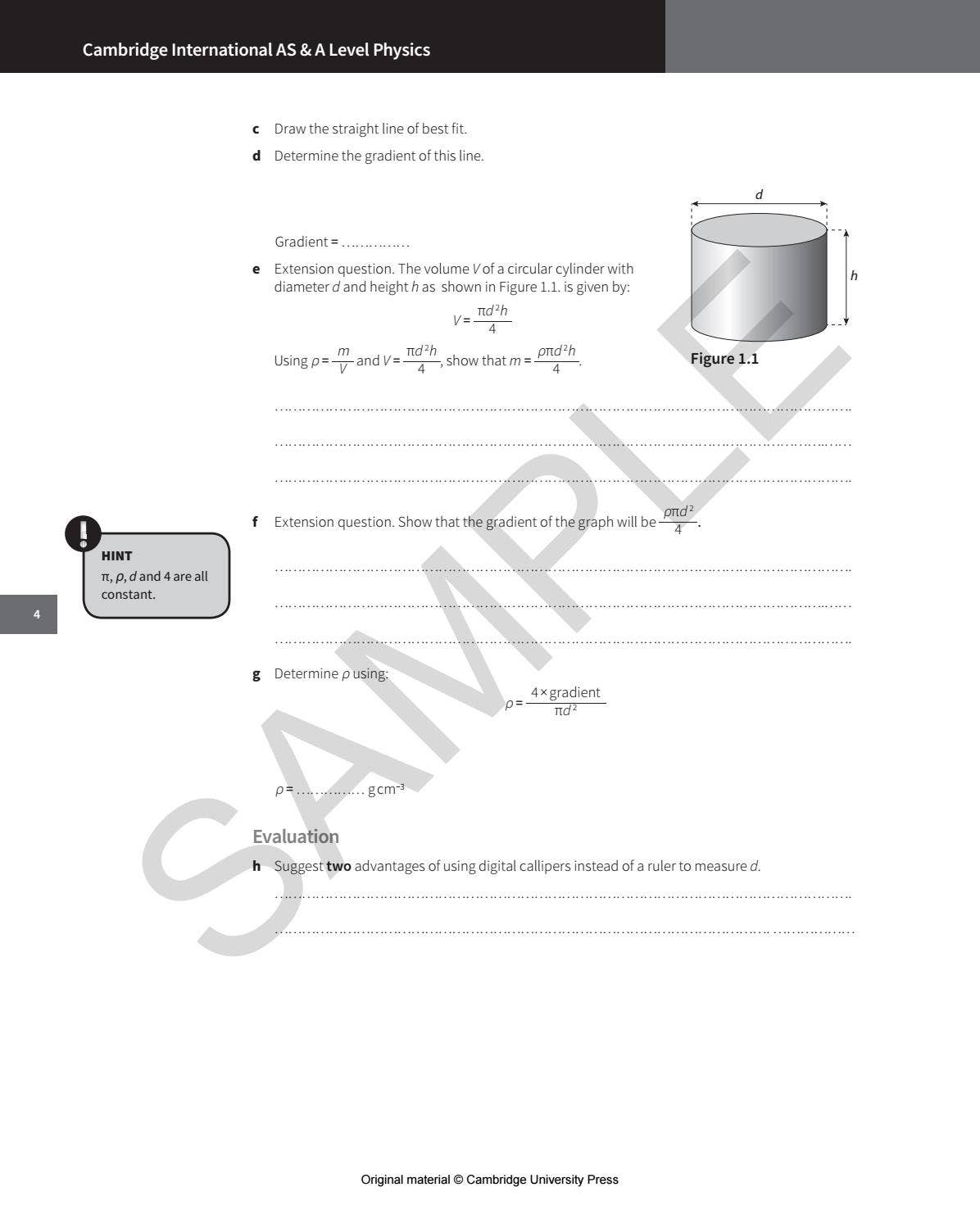 AS A Level Physics Practical Workbook by Cambridge International ...