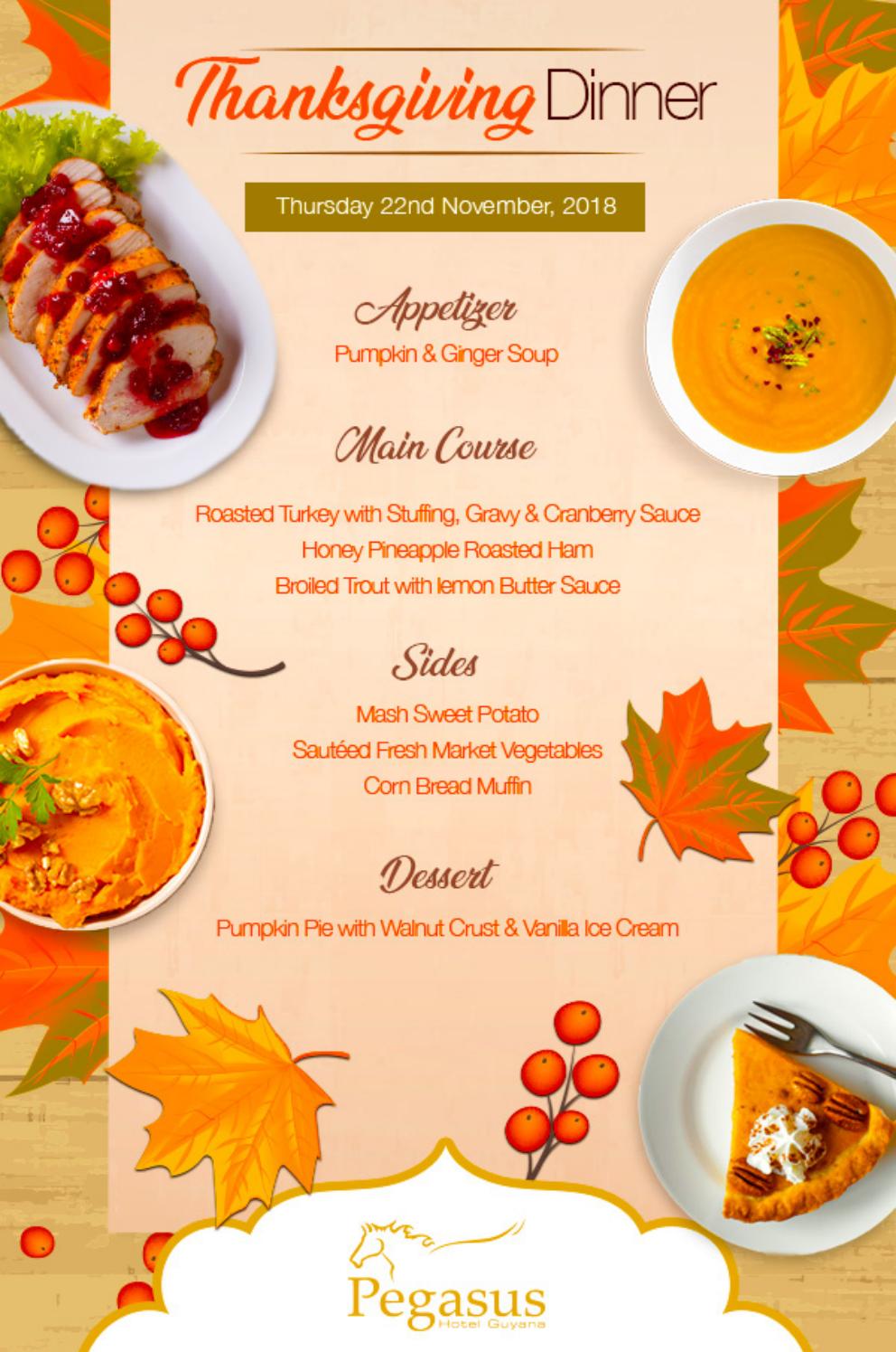 Thanksgiving Menu By TTDigitalPublications Issuu
