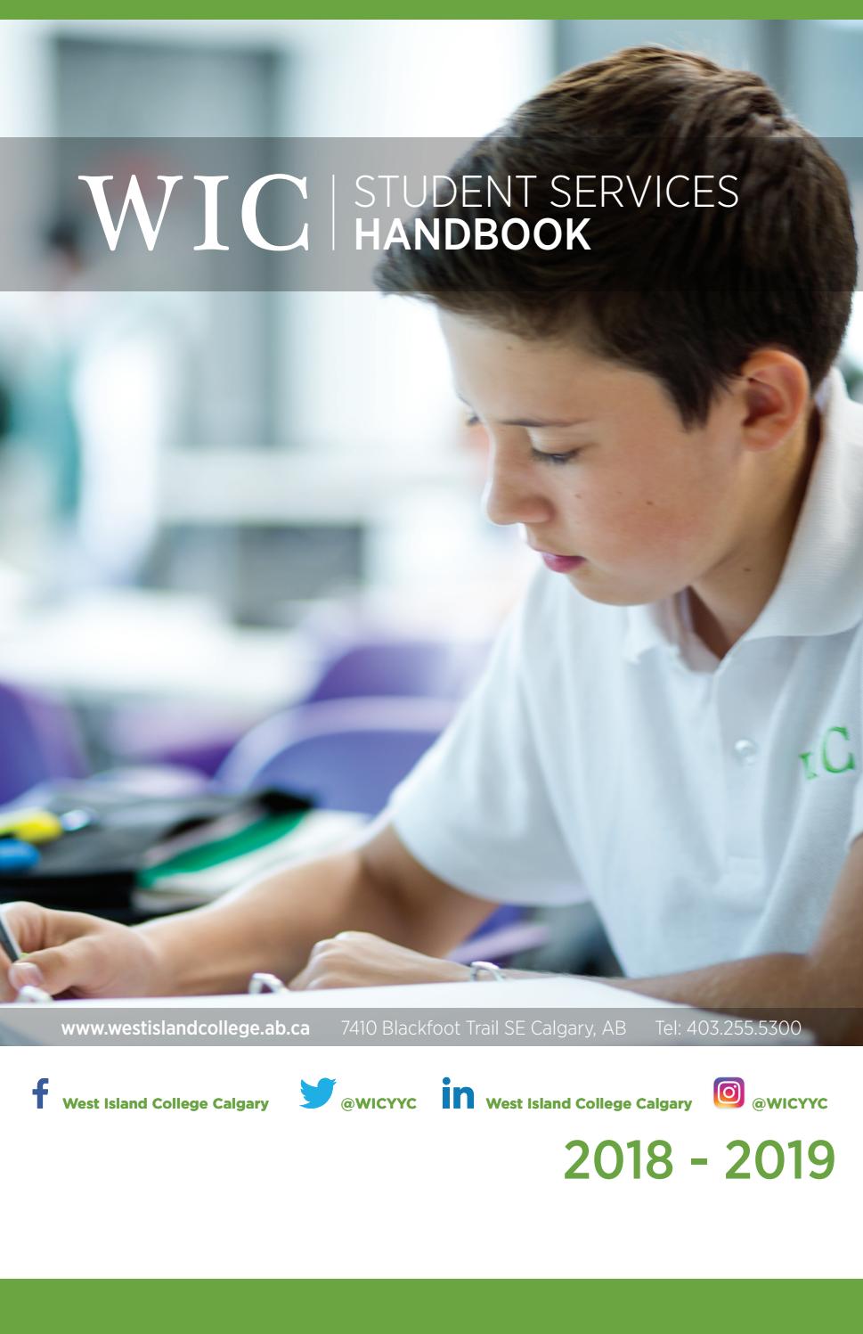 Student Services Handbook by West Island College - Issuu