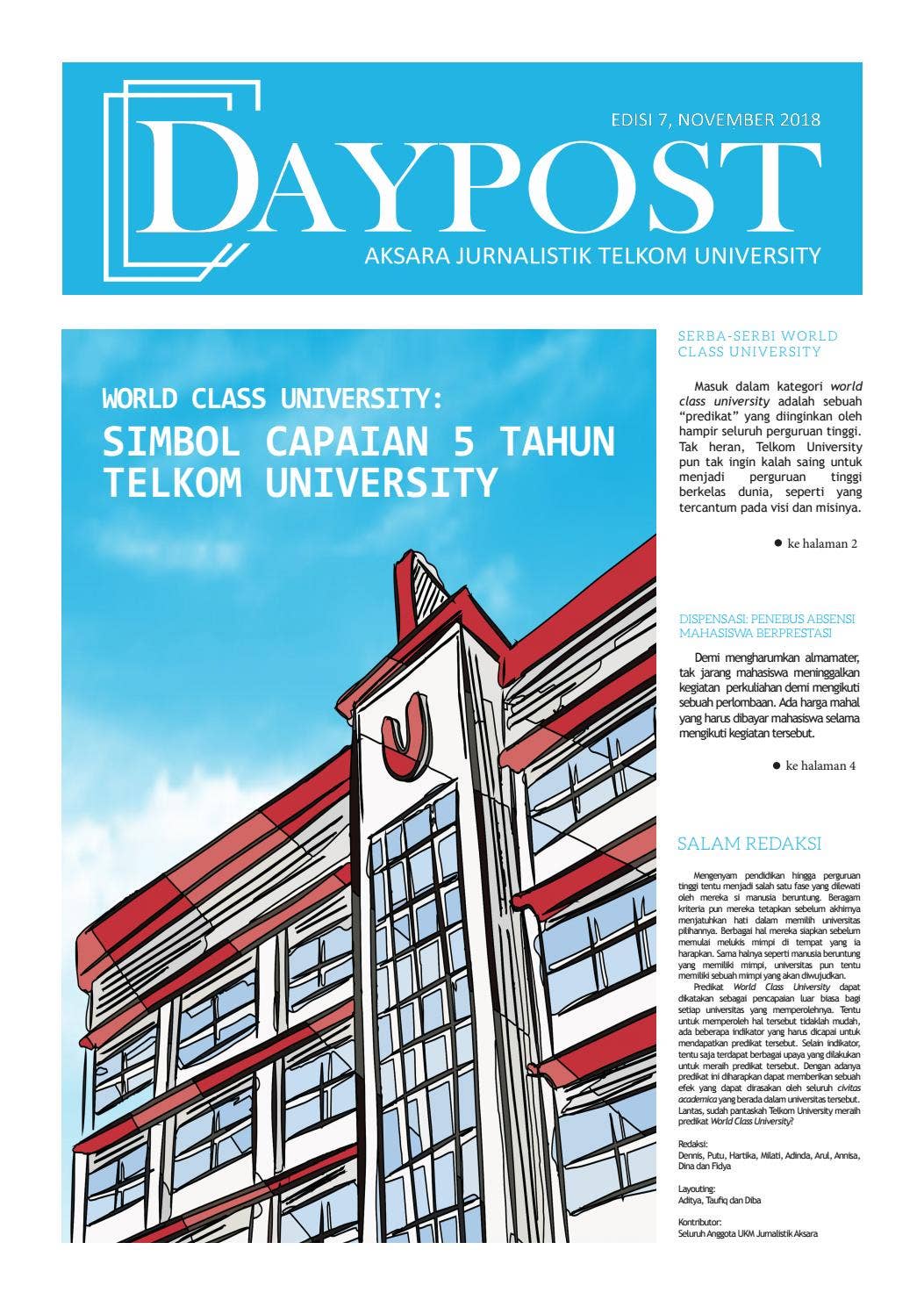 Daypost 7 - World Class University: Simbol Capaian 5 Tahun Telkom ...
