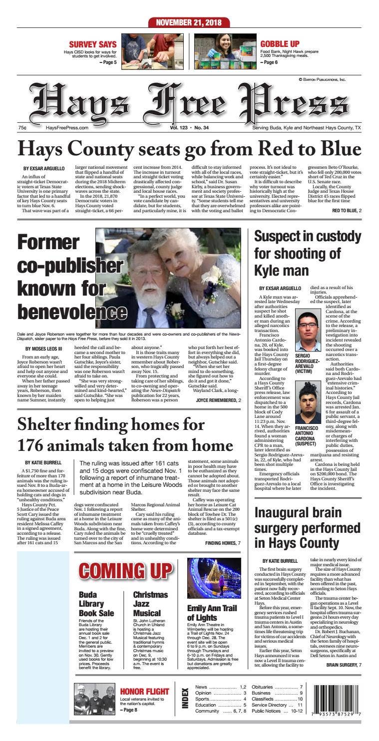 Hays Free Press November 21, 2018 by Hays Free Press/News-Dispatch - Issuu