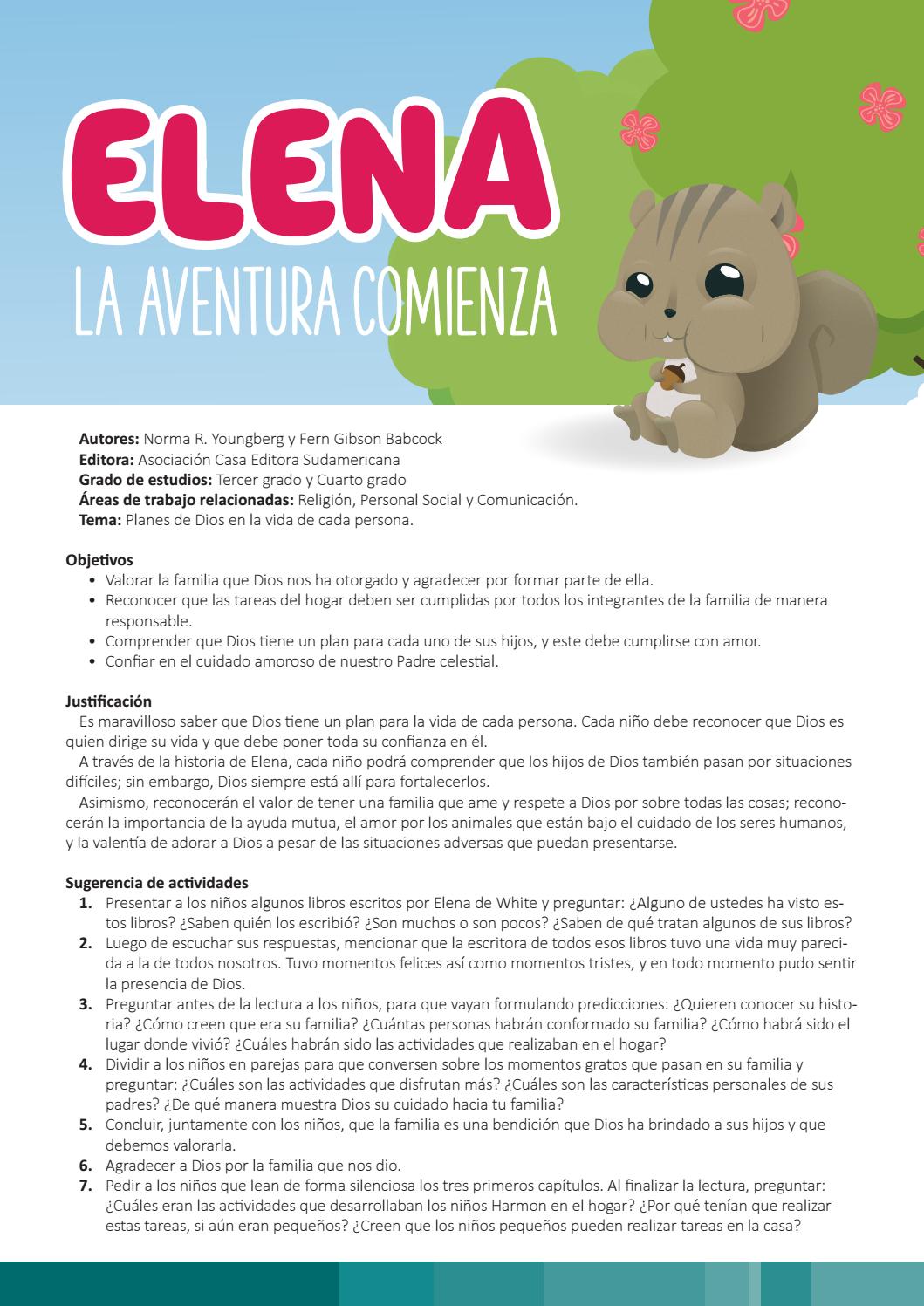Proyecto de lectura - Elena, la aventura comienza by Editorial ACES - Issuu