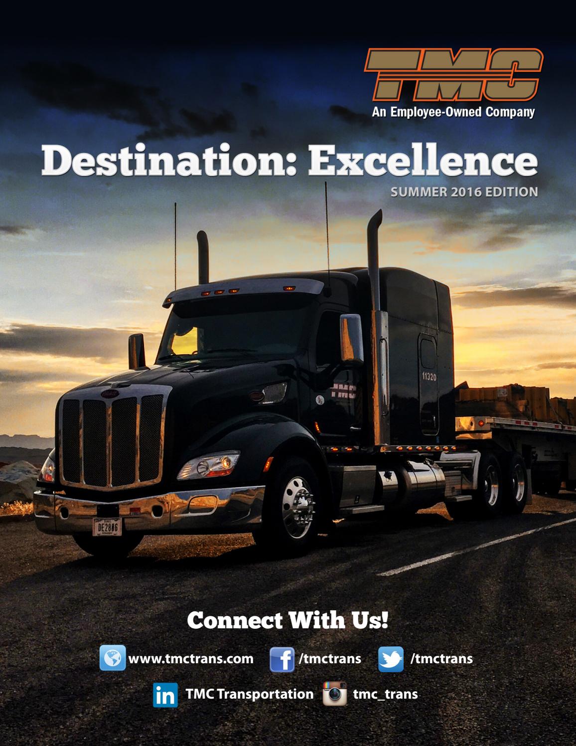 Destination: Excellence | Summer 2016 Edition by TMC Transportation - Issuu