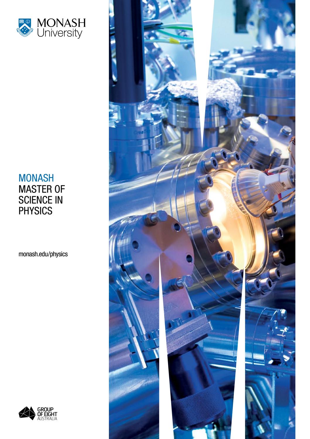 Monash Master of Science in Physics by Monash Faculty of Science - Issuu