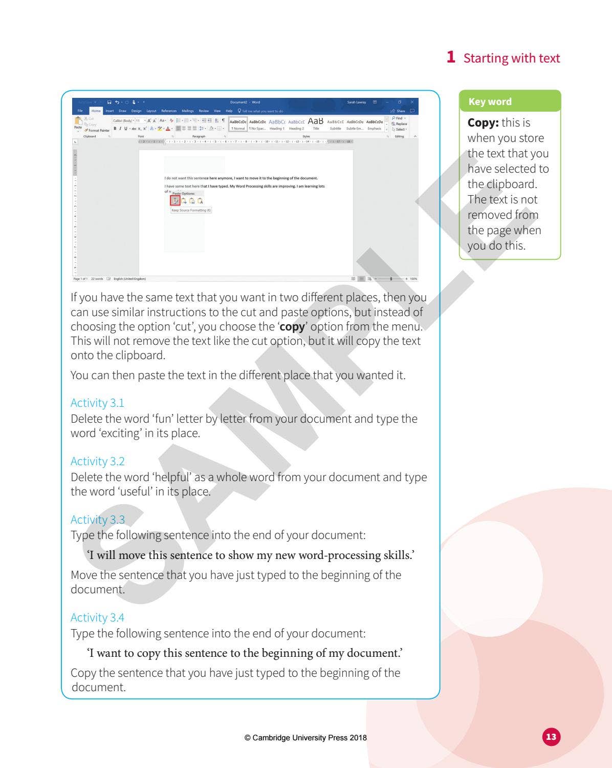 ICT Starters Initial Steps sample by Cambridge International Education ...