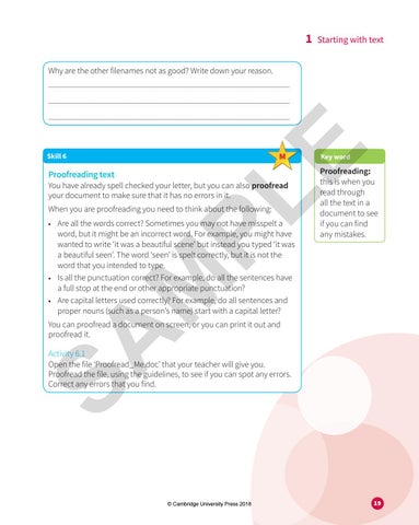 ICT Starters Initial Steps sample by Cambridge International Education ...