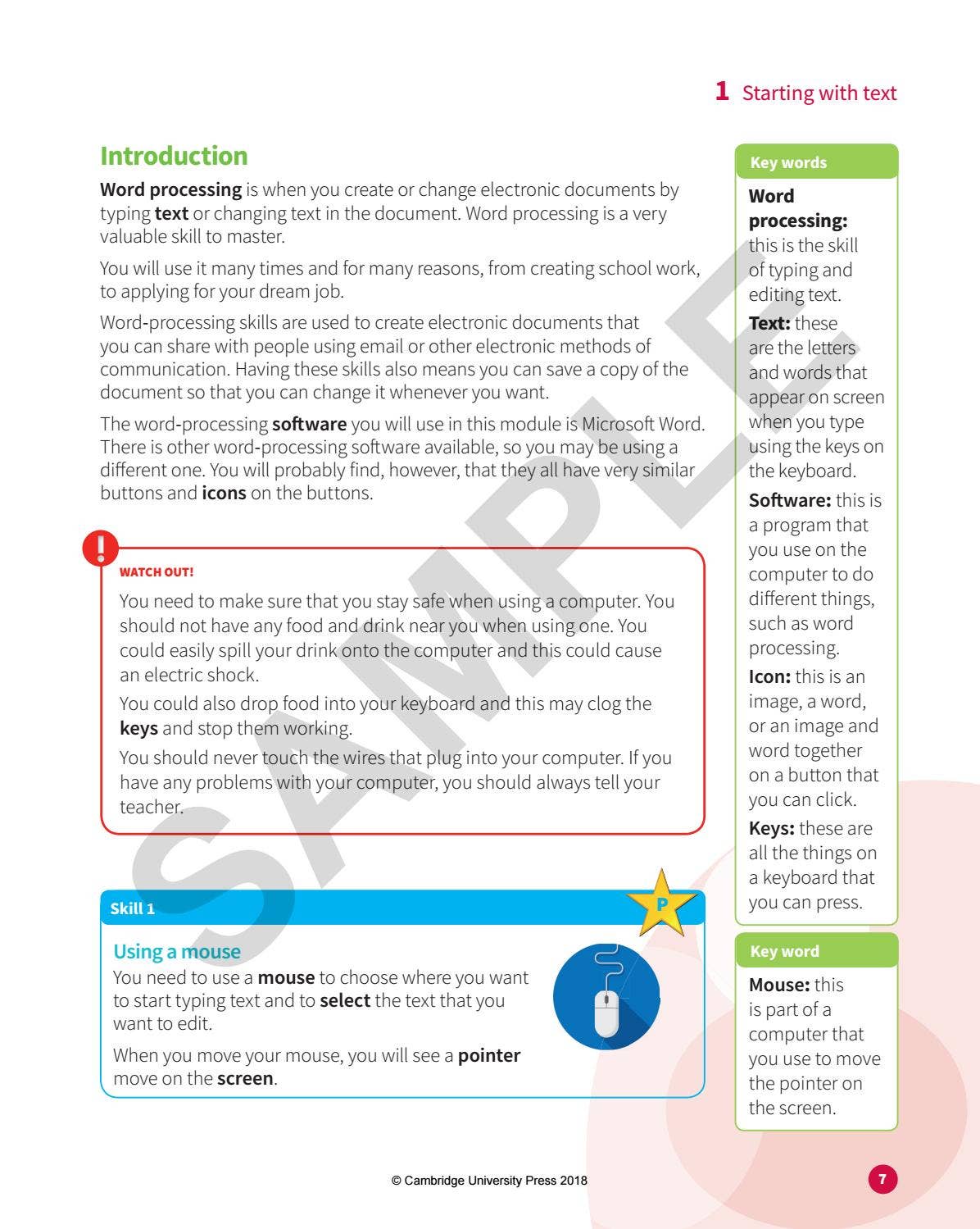 ICT Starters Initial Steps sample by Cambridge International Education ...