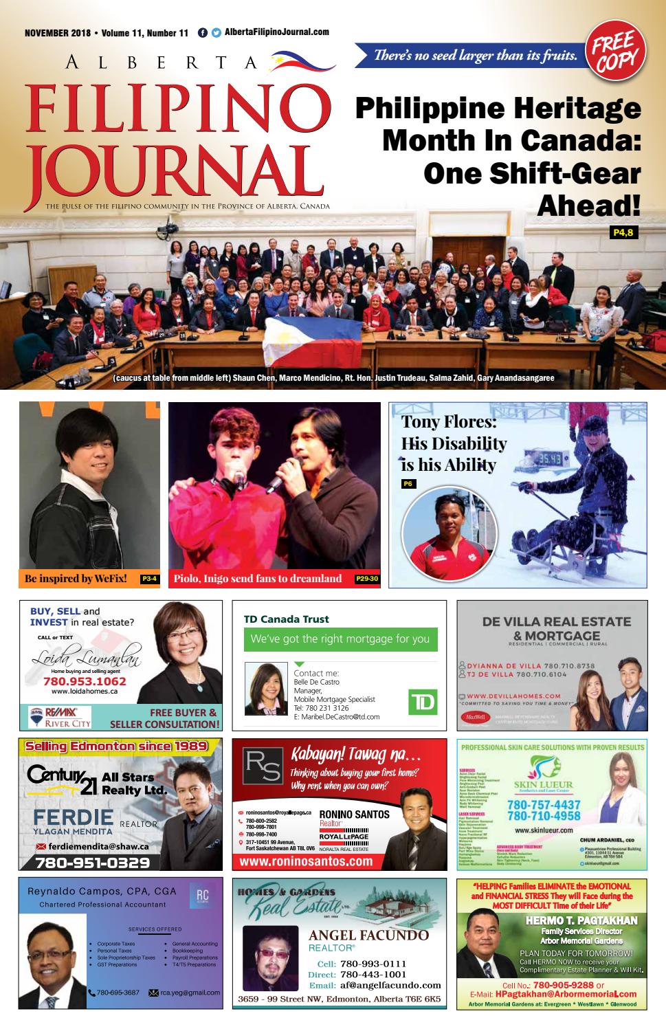 Alberta Filipino Journal - Novermber 2018 Issue by Alberta Filipino ...