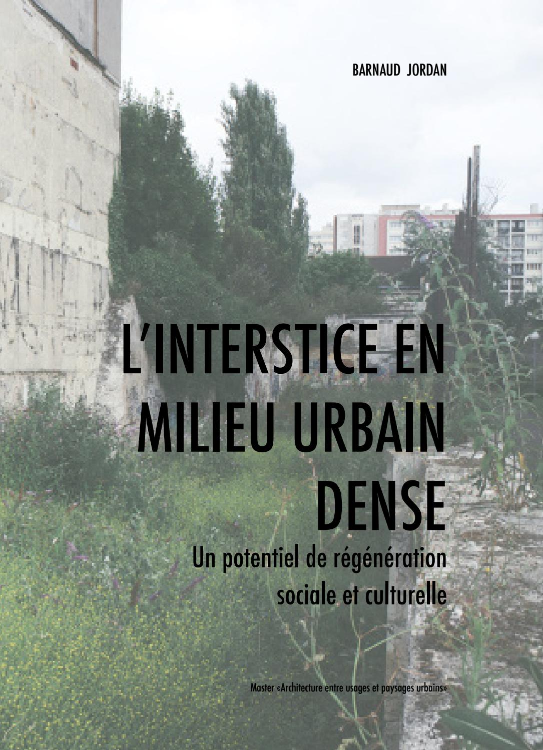 L'interstice en milieu urbain dense by barnaud.jordan - Issuu