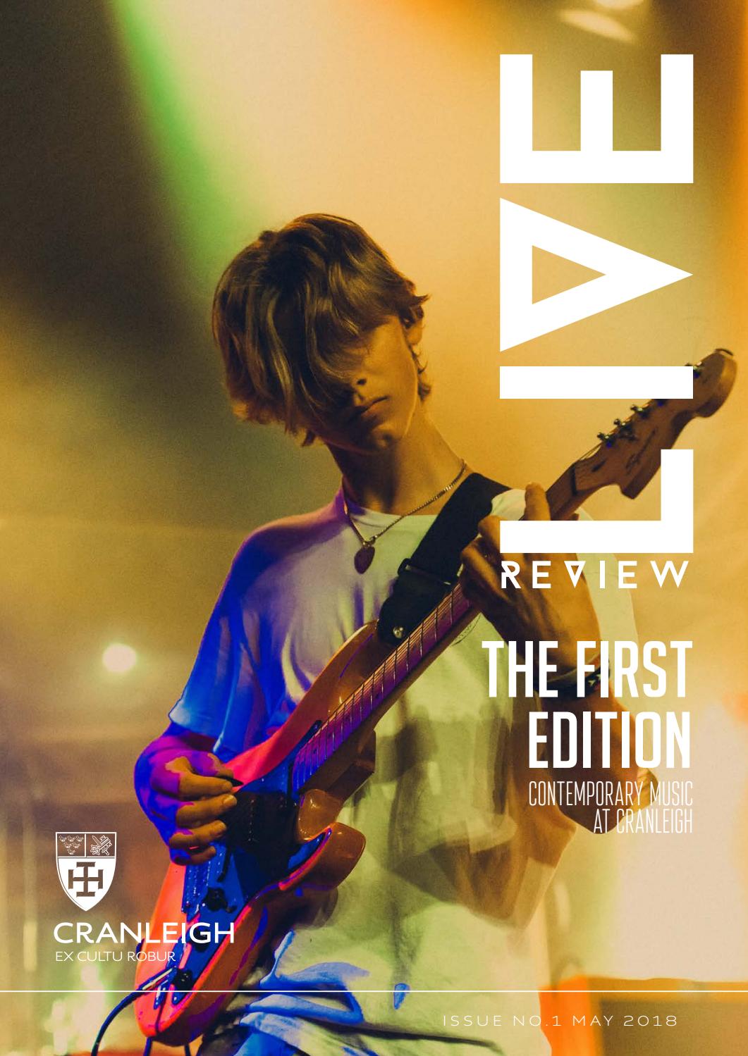 Live Review: The First Edition by Cranleigh School - Issuu