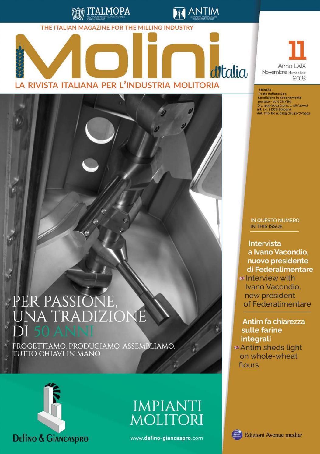 Molini d'Italia Novembre 2018 by Avenue media - Issuu