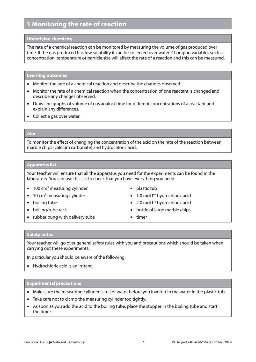 National 5 Chemistry Lab Skills for SQA Assessment by Collins - Issuu