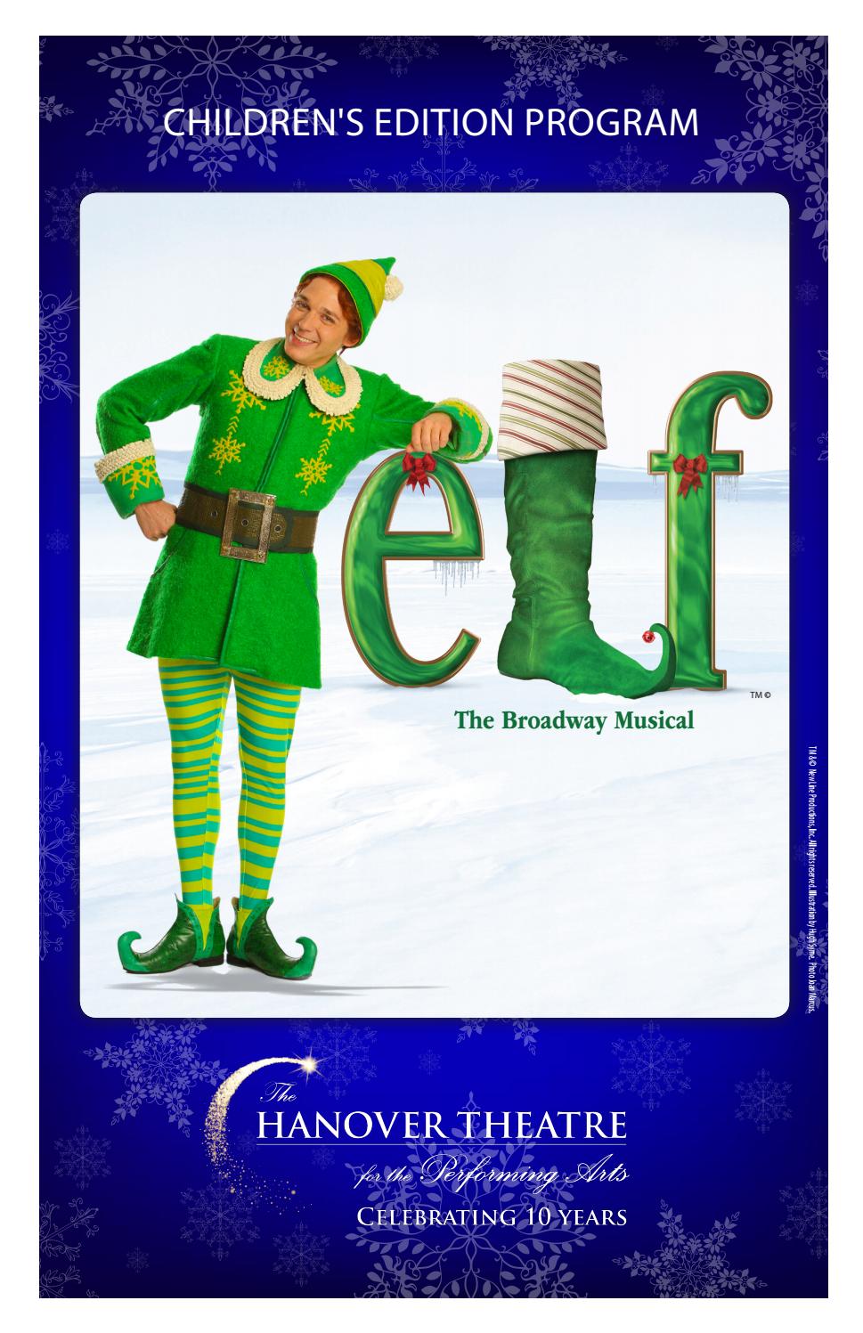 Children's Program | ELF the Musical by TheHanoverTheatre - Issuu