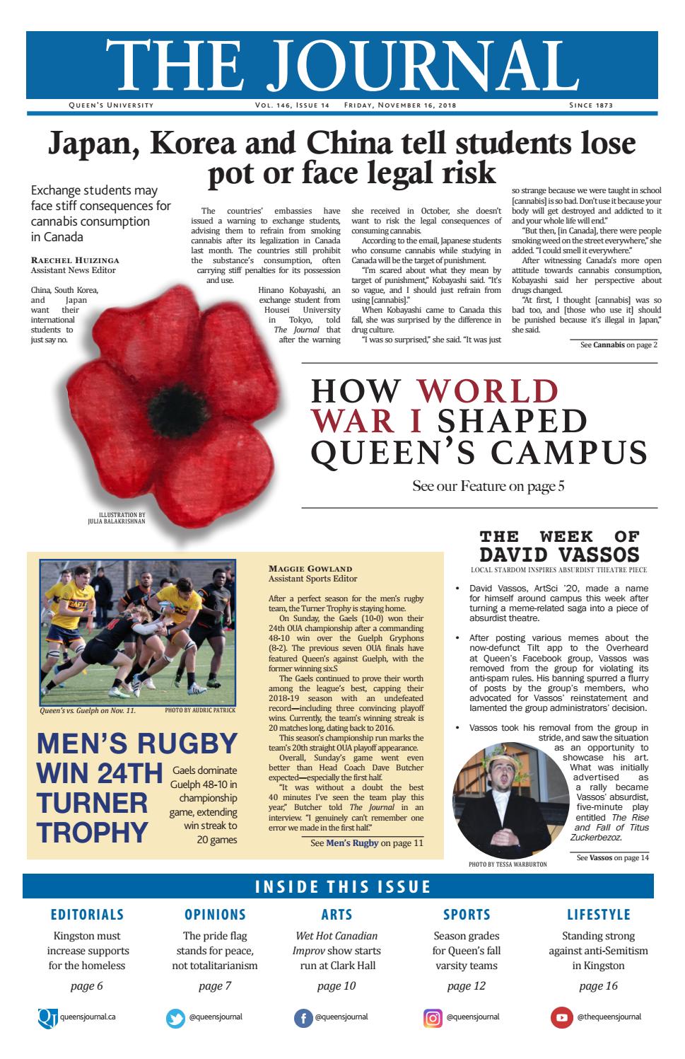 The Queen's Journal, Volume 146, Issue 14 by The Queen's Journal - Issuu