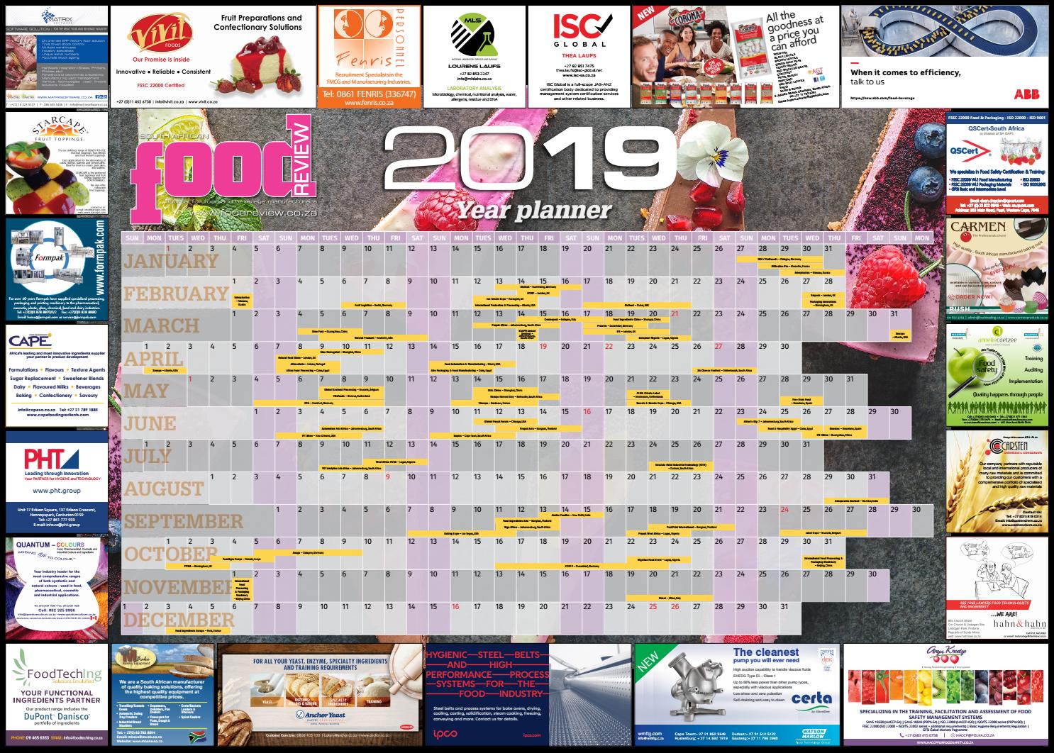SA Food Review Year Planner 2019 by New Media B2B - Issuu