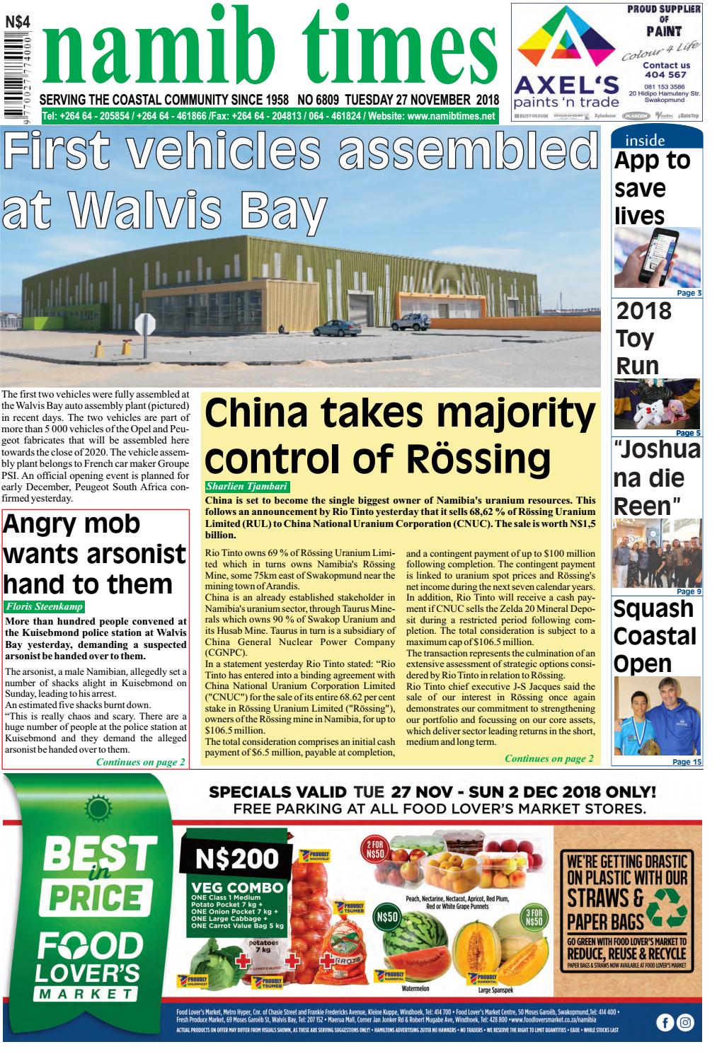 27 nov namib times e-edition by Namib Times Virtual - Issuu