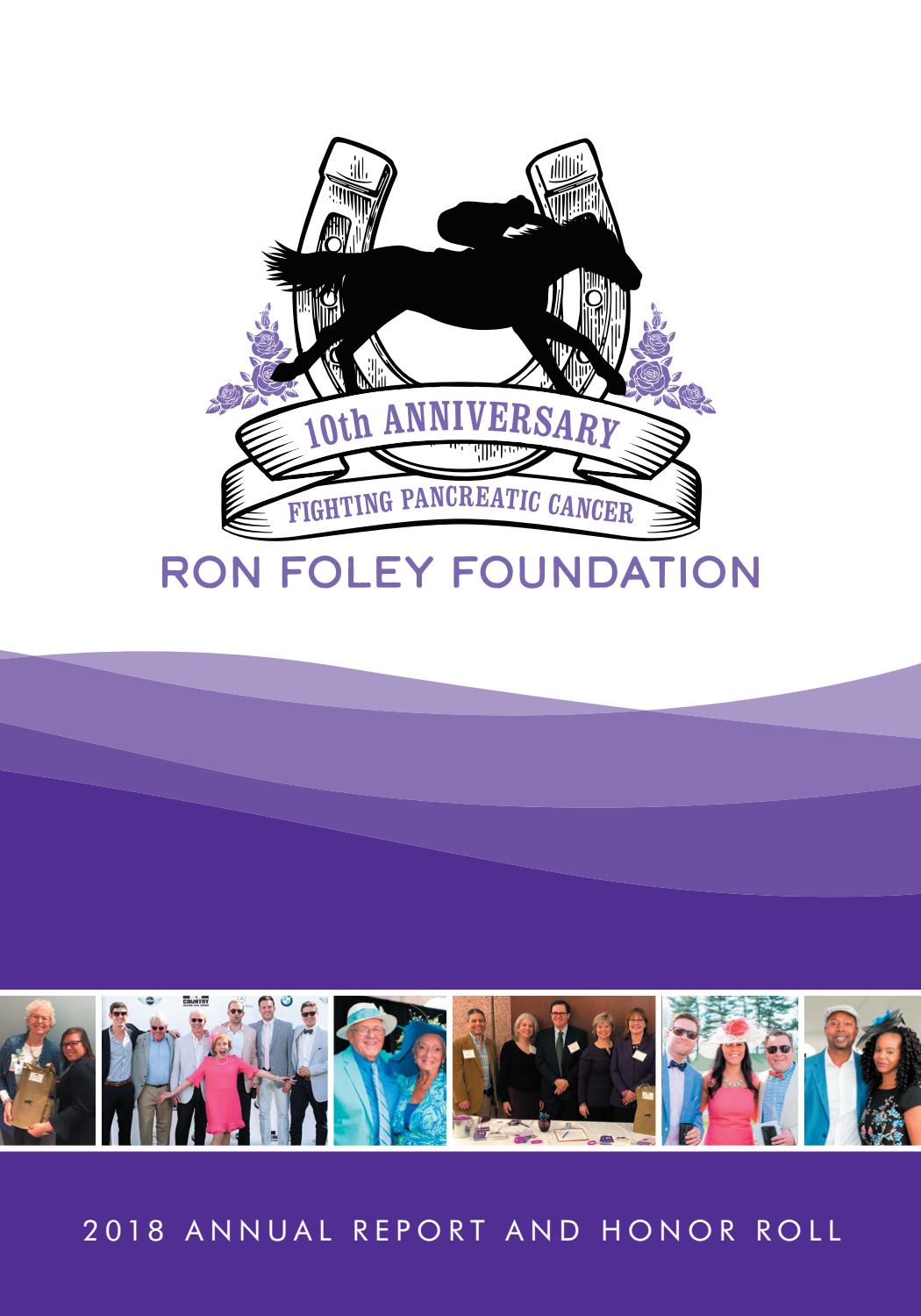 Ron Foley Foundation Annual Report 2018 by Steve Raccagni - Issuu