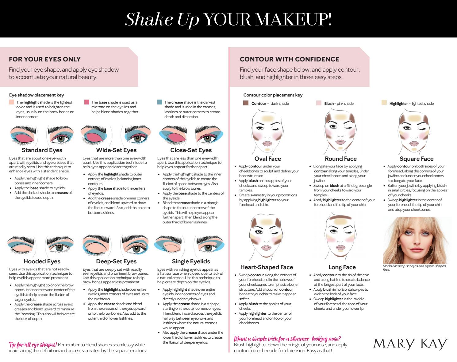 Mary Kay Makeup Color Chart