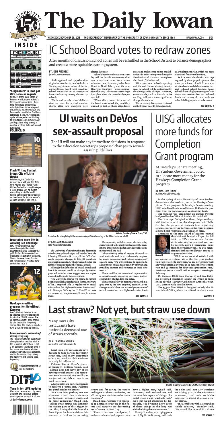 The Daily Iowan- 11.28.18 by The Daily Iowan - Issuu