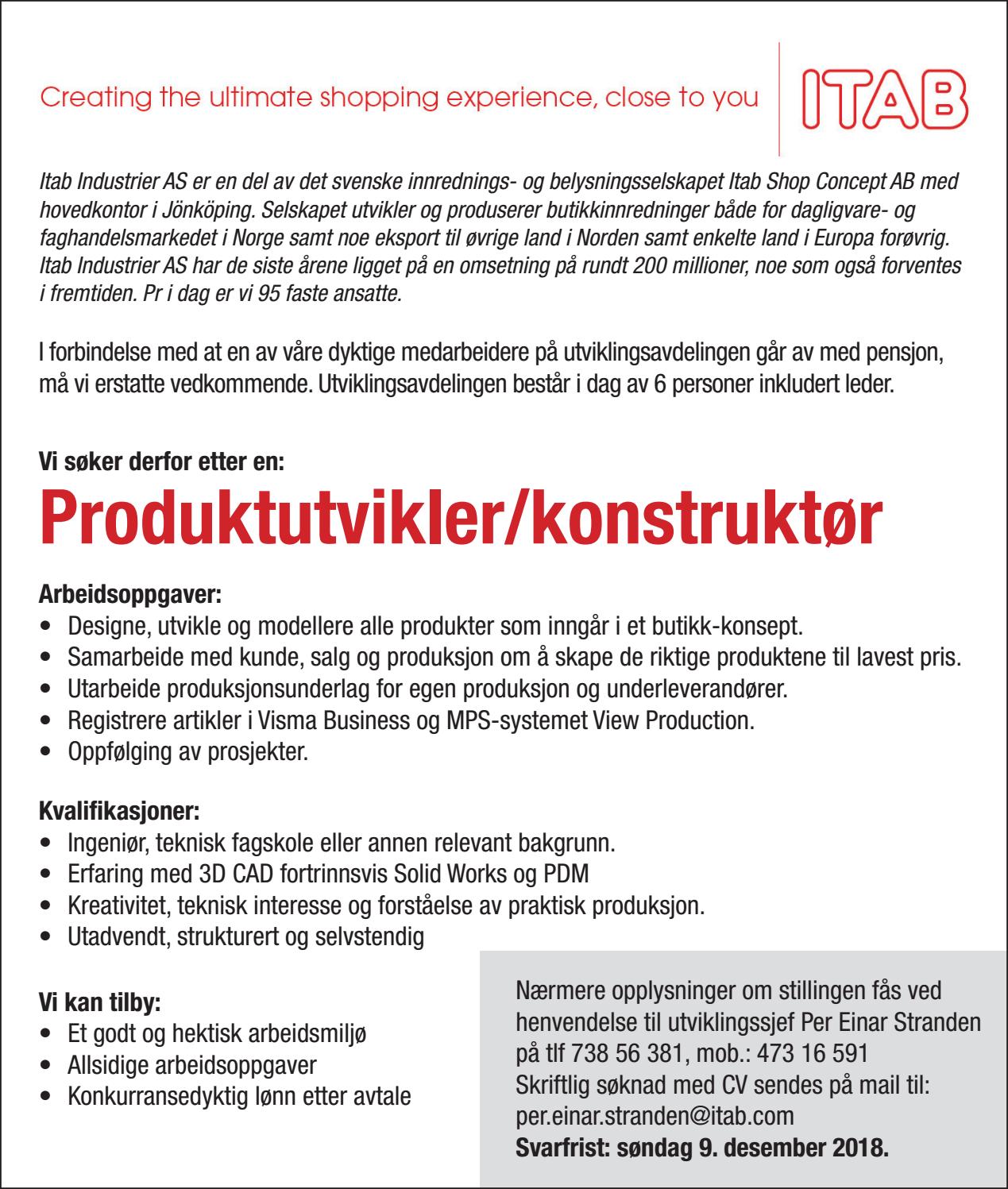 ITAB stillingsannonse by Adresseavisen - Issuu