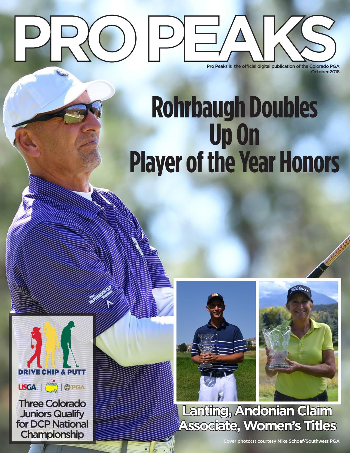 Colorado PGA - Pro Peaks Magazine - October 2018 by Colorado PGA - Issuu