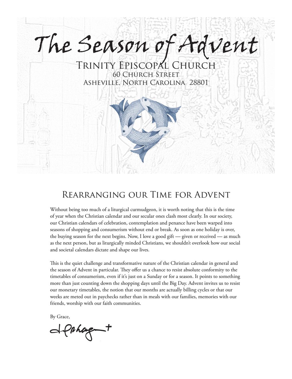 Advent 2018 at Trinity Asheville by Trinity Episcopal Asheville - Issuu