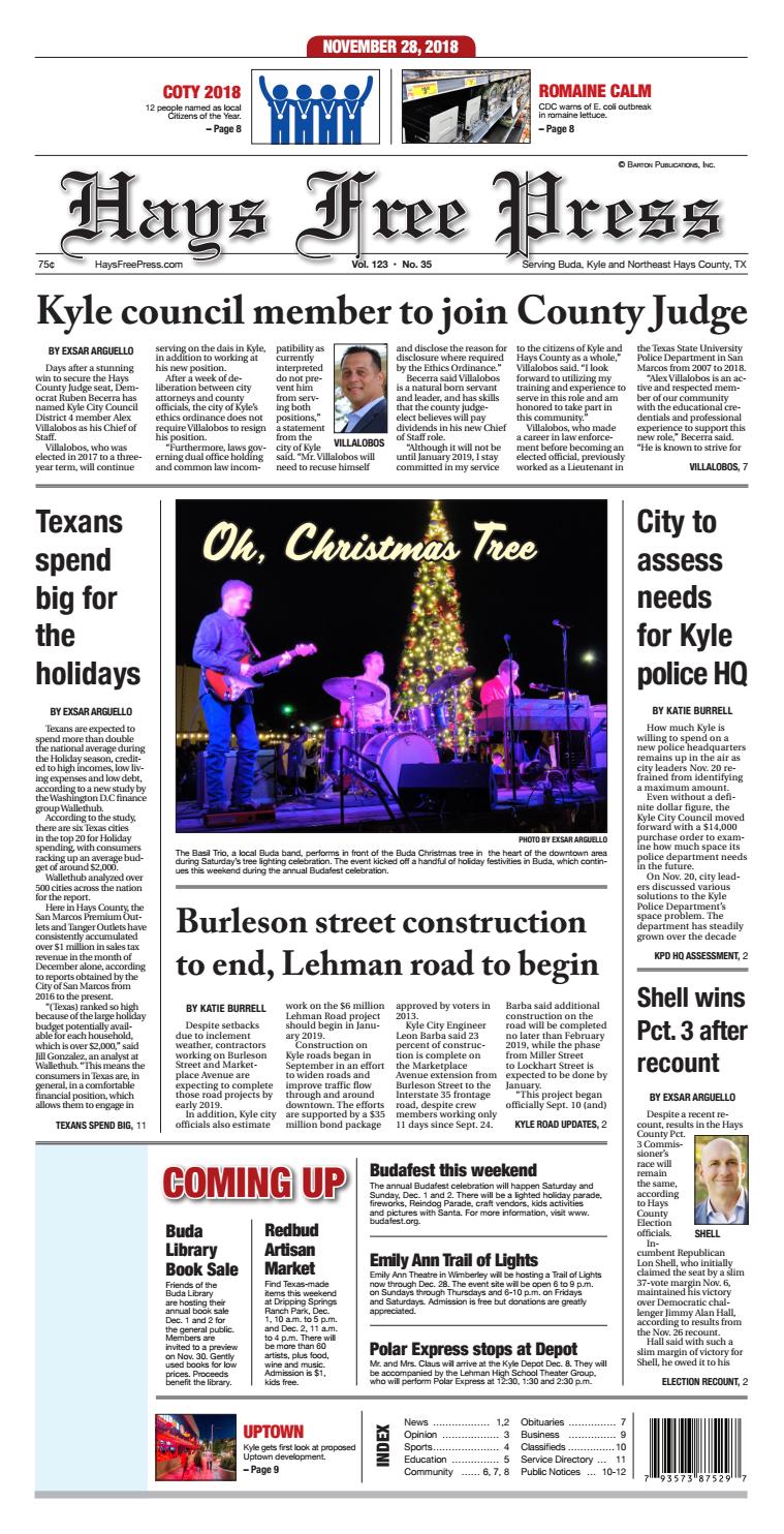 Hays Free Press November 21, 2018 by Hays Free Press/News-Dispatch - Issuu