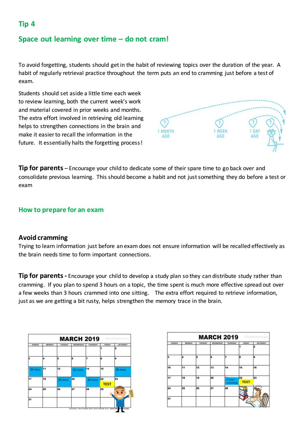 Tip 4 - space out your learning over time by Schudio - Issuu