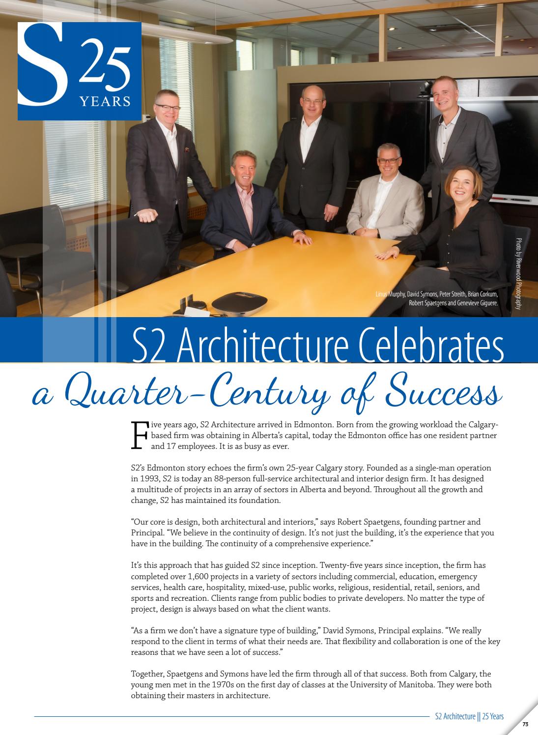 S2 Architecture Profile by Business in Edmonton Magazine - Issuu
