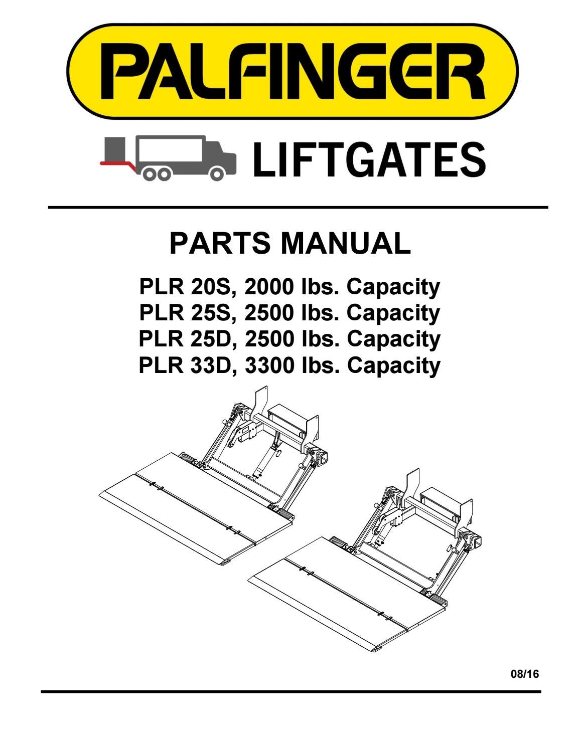Palfinger PLR Series Liftgate Parts Manual by THE Liftgate Parts Co ...