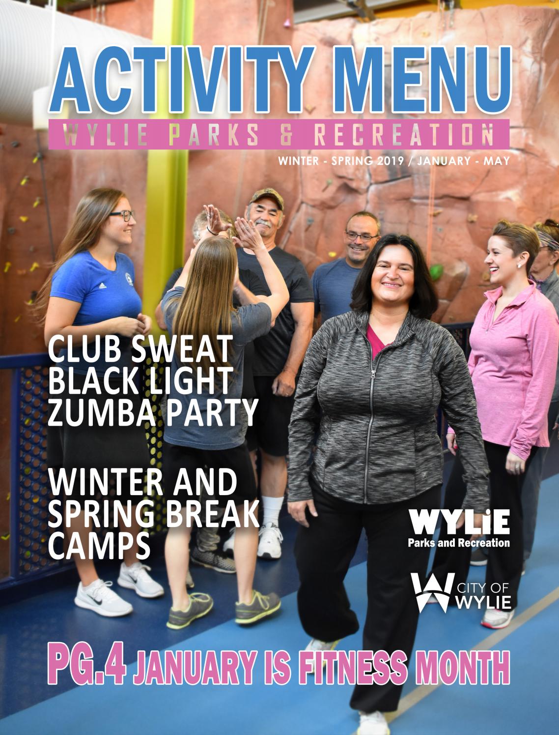 Activity Menu Winter / Spring 2019 by Wylie Recreation - Issuu