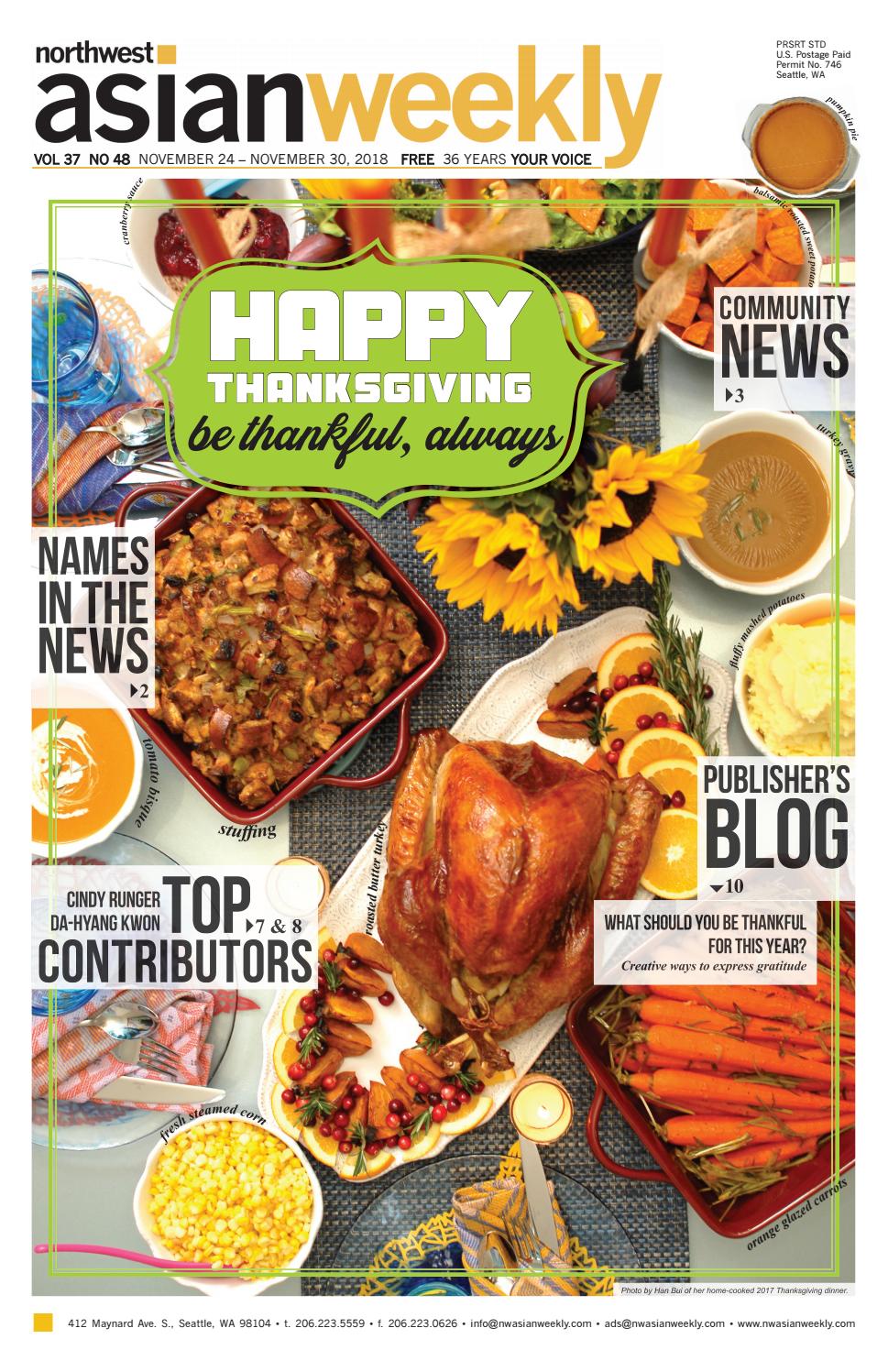 VOL 37 NO 48 | NOVEMBER 24 – NOVEMBER 30, 2018 by Northwest Asian ...