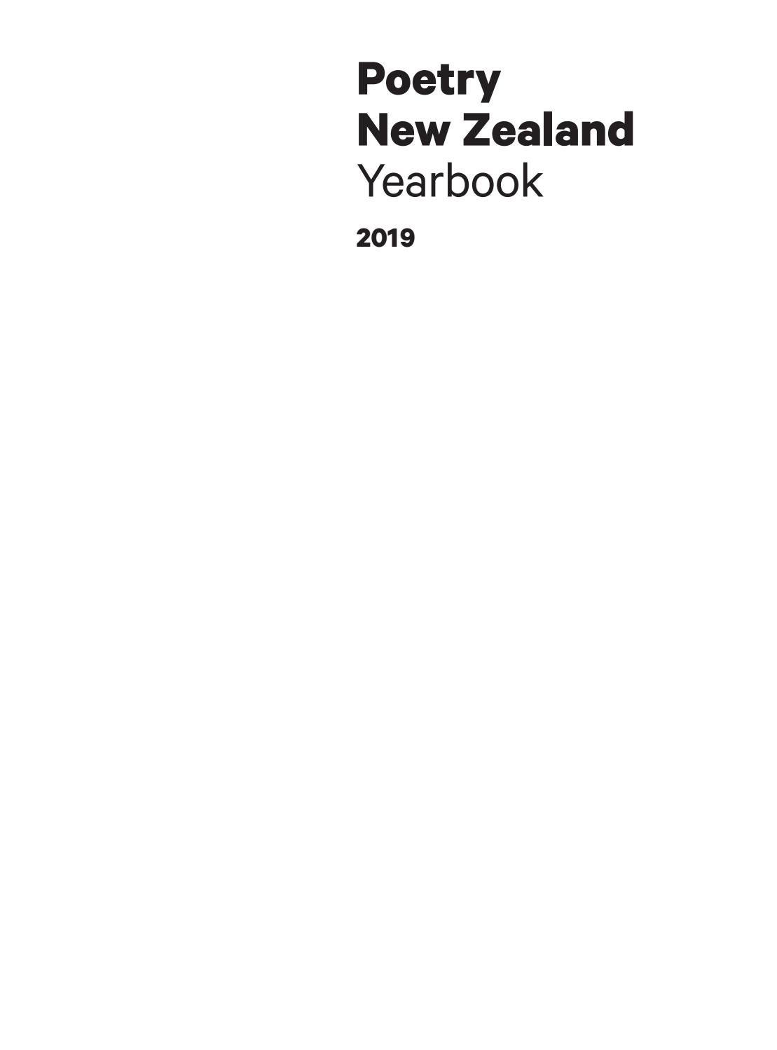 Poetry New Zealand Yearbook 2019 by Massey University Press - Issuu
