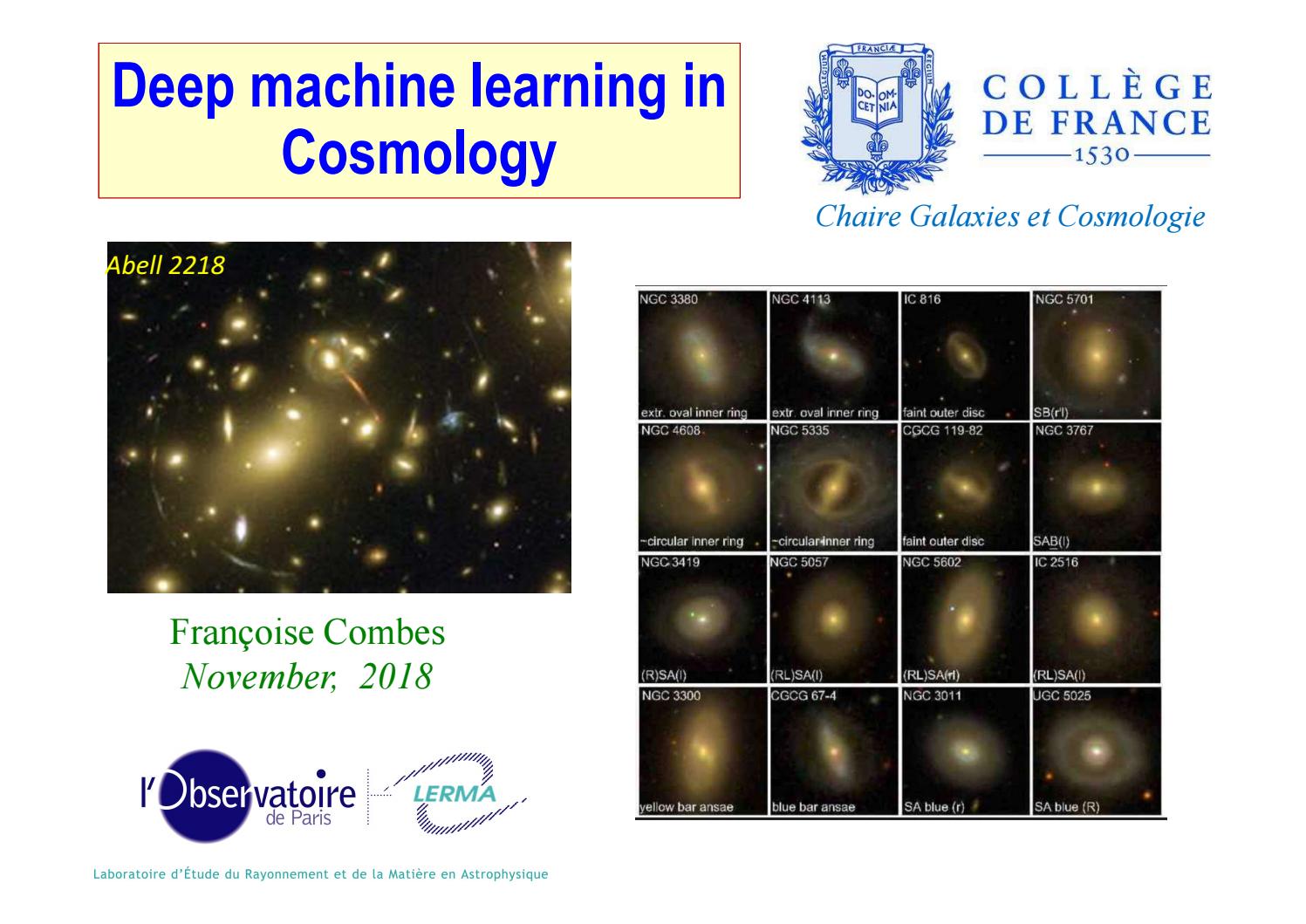 Françoise COMBES — Collège de France & Observatoire de Paris — Deep ...