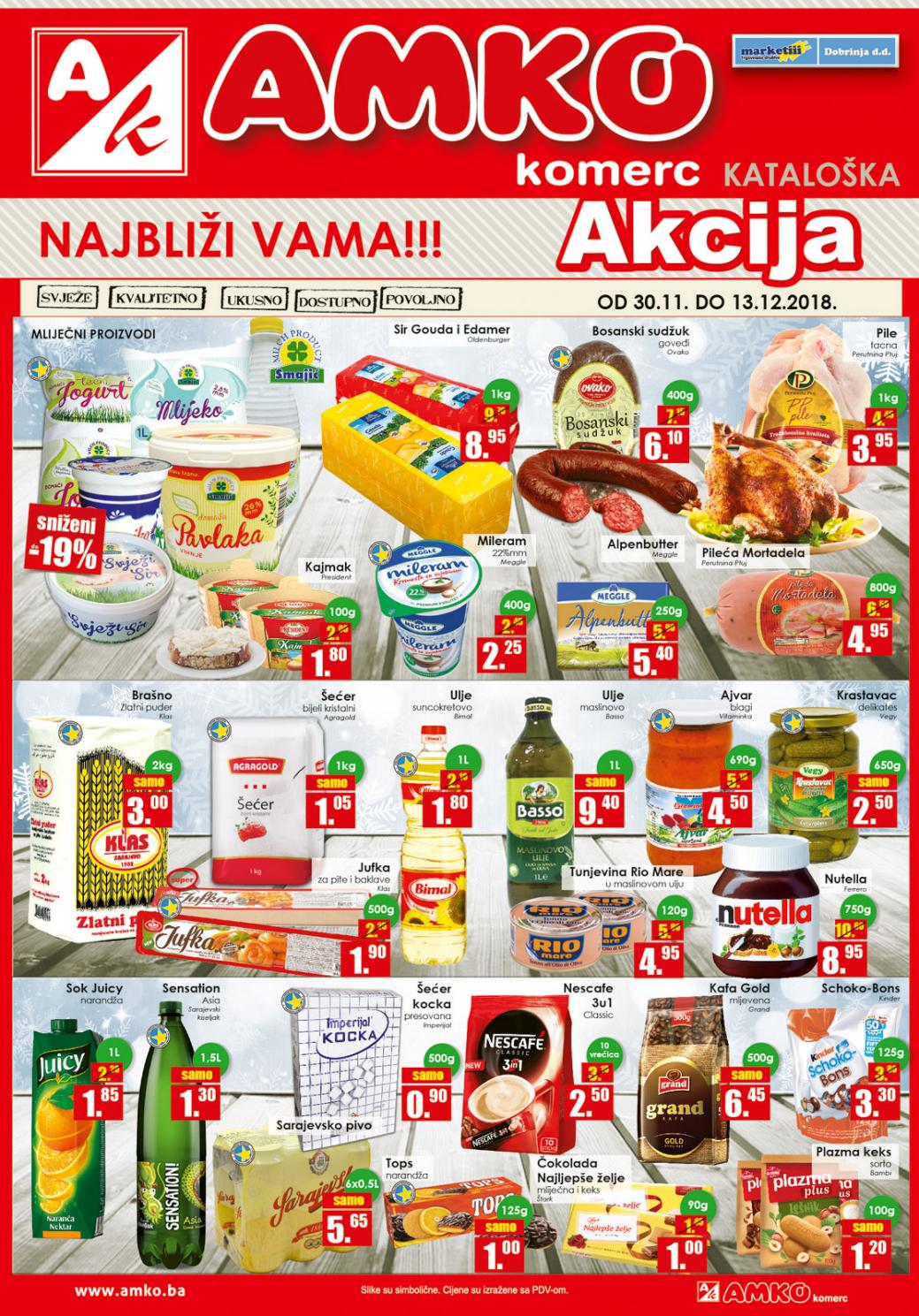 Amko komerc katalog marketa od 30.11.-13.12.2018. by Bakmaz, Boso, NTL ...