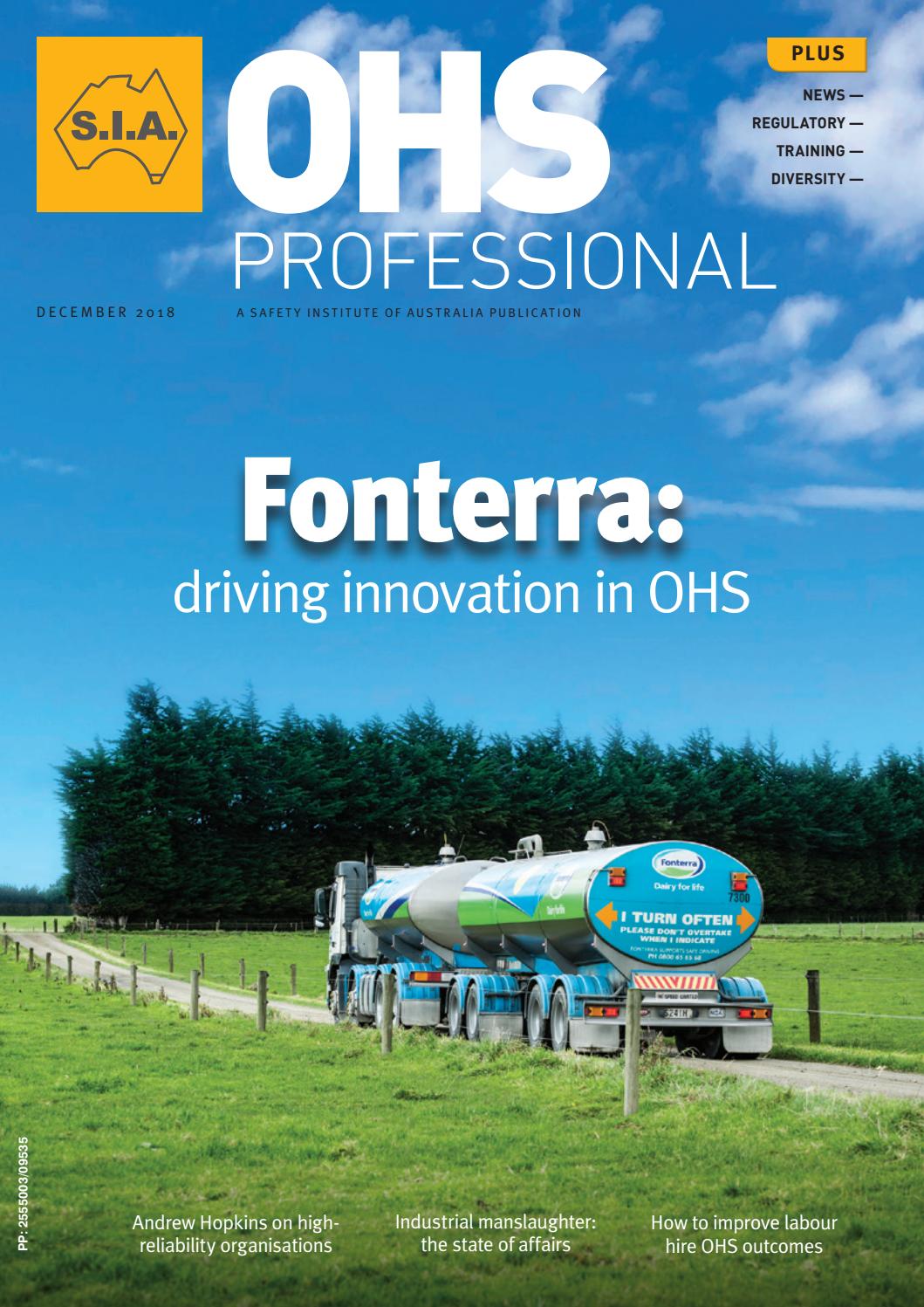 OHS Professional Magazine December 2018 by Australian Institute of ...