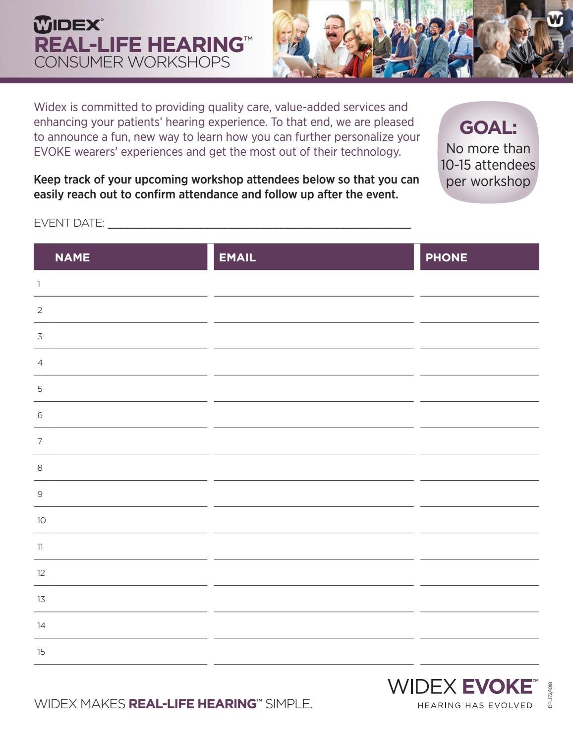 DFL172_1018 Real Life Hearing Office Attendance Sheet (writable) by ...