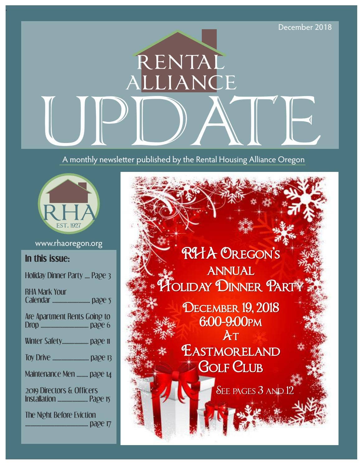 December 2018 RHA Update Newsletter by Cari Pierce - Issuu