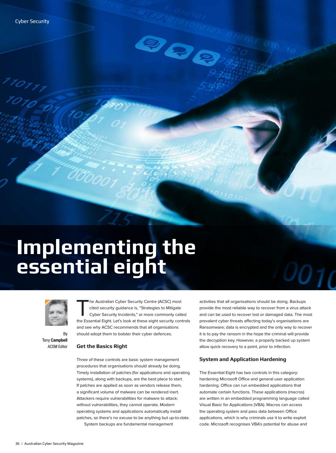 Australian Cyber Security Magazine, ISSUE 6, 2018 by MySecurity ...