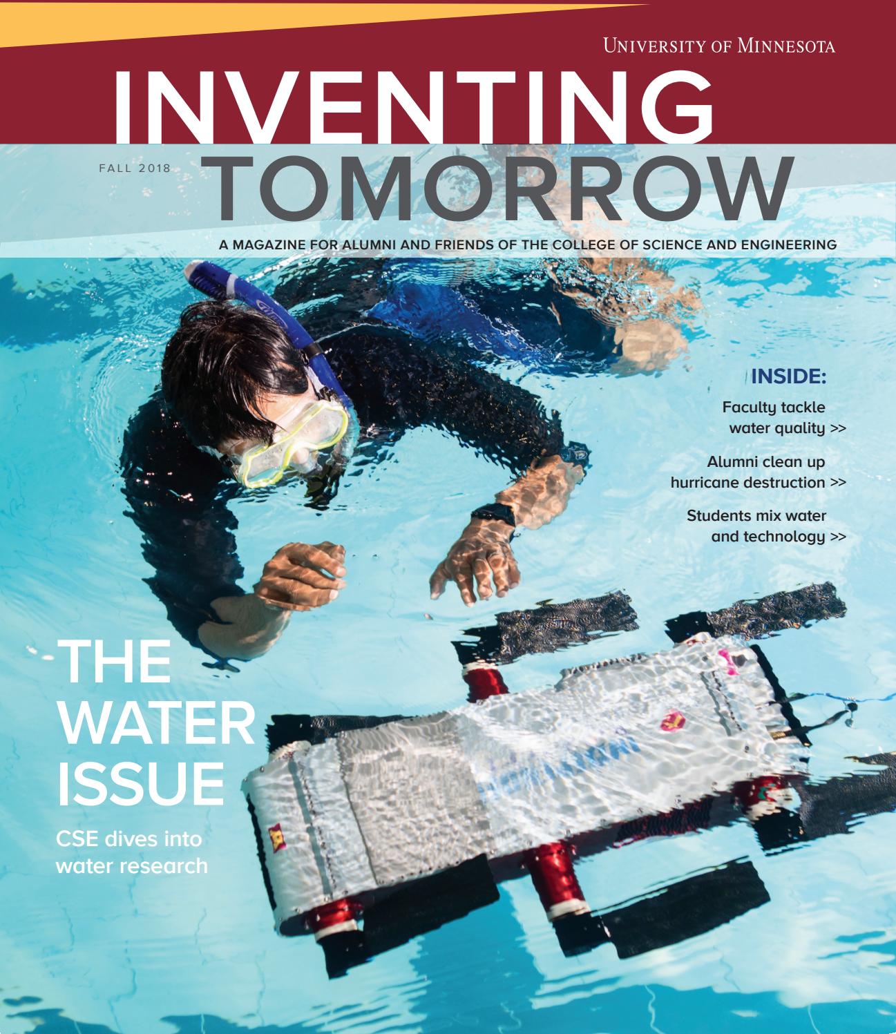 Inventing Tomorrow Fall 2018 by College of Science and Engineering at ...