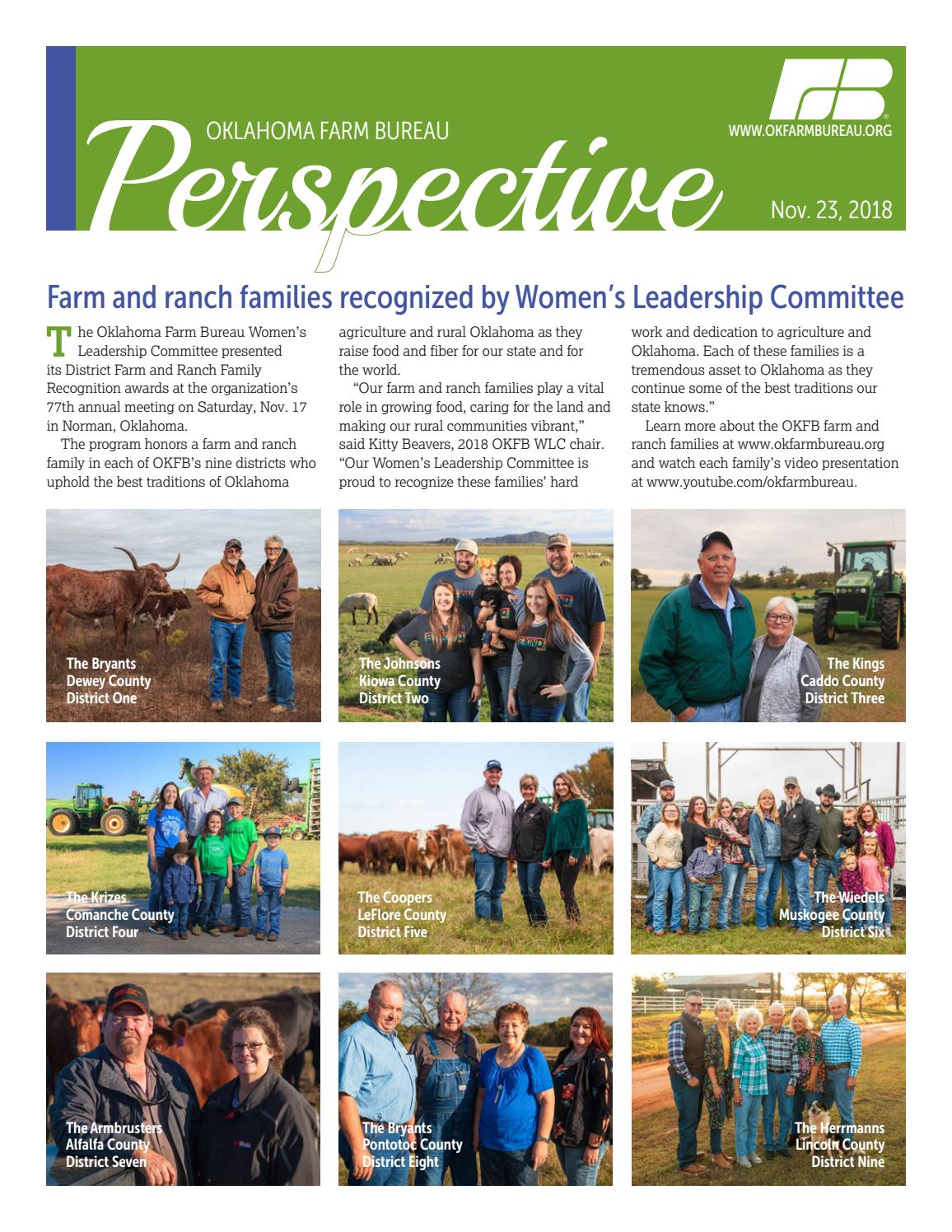 Perspective – Nov. 23, 2018 by Oklahoma Farm Bureau - Issuu