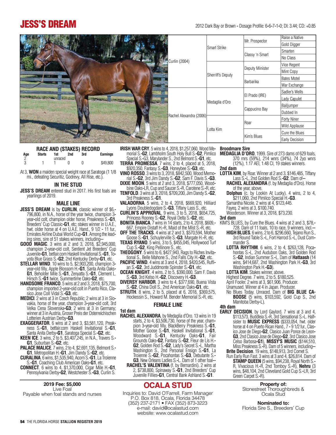 Florida Horse 2019 Stallion Register by Florida Equine Publications - Issuu