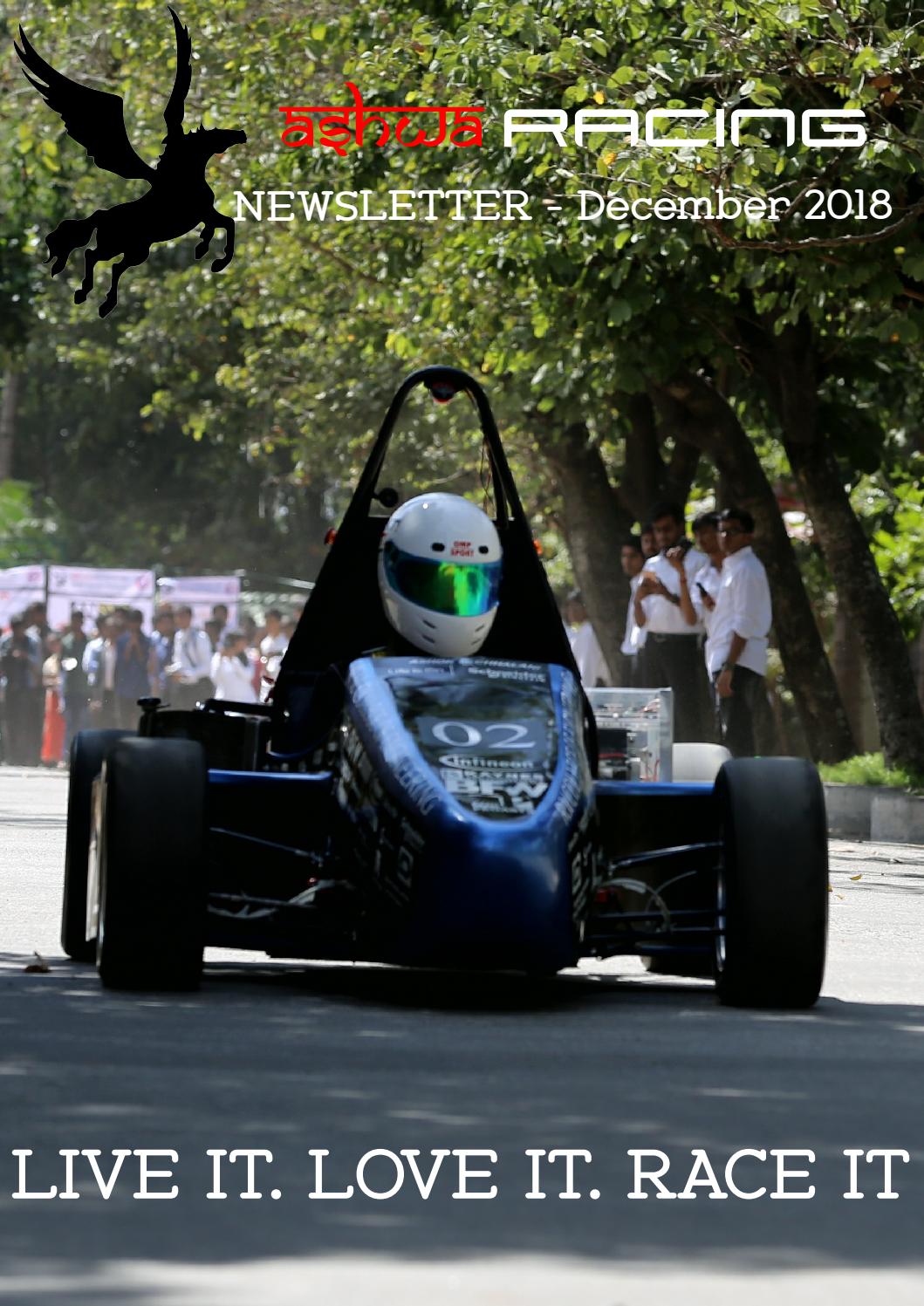Ashwa Racing Newsletter - Dec 2018 Edition by Ashwa Racing - Issuu