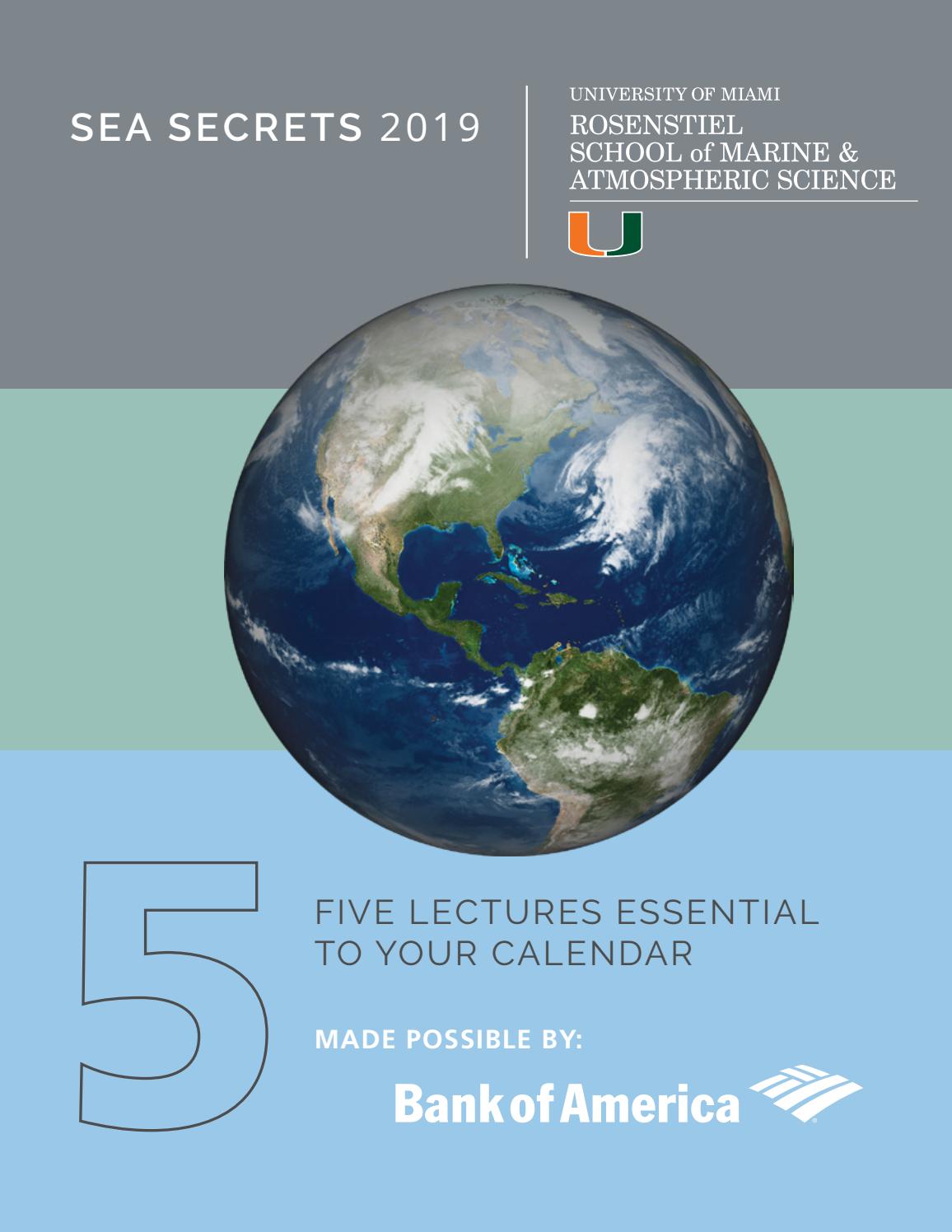 Sea Secrets Lecture Series 2019 by MiamiRosenstiel - Issuu