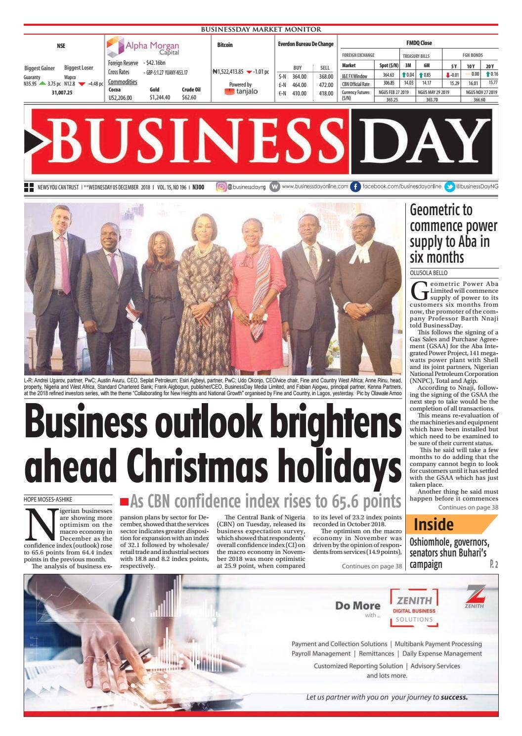 BusinessDay 05 Dec 2018 by BusinessDay - Issuu