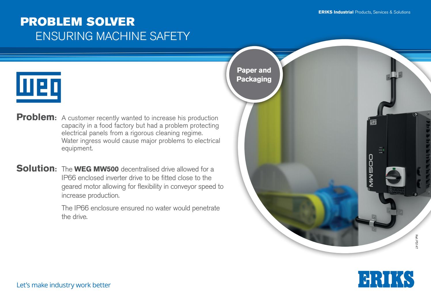 ERIKS Problem Solver - WEG - MW500 Avoid Water Ingress in Electrical ...