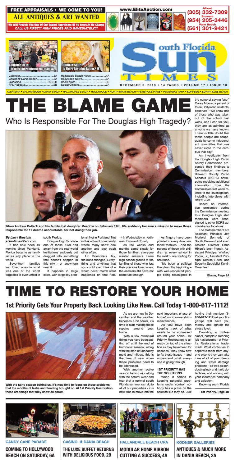 Sun Times Issue 12 06 18 by The South Florida Sun Times Newspaper - Issuu