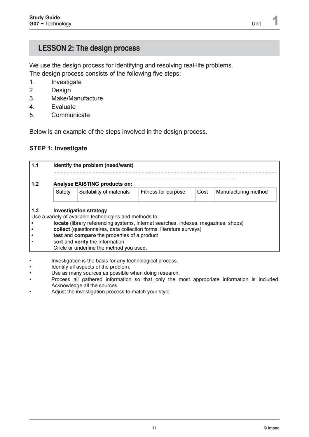 Gr 7-Technology-Study Guide by Impaq - Issuu