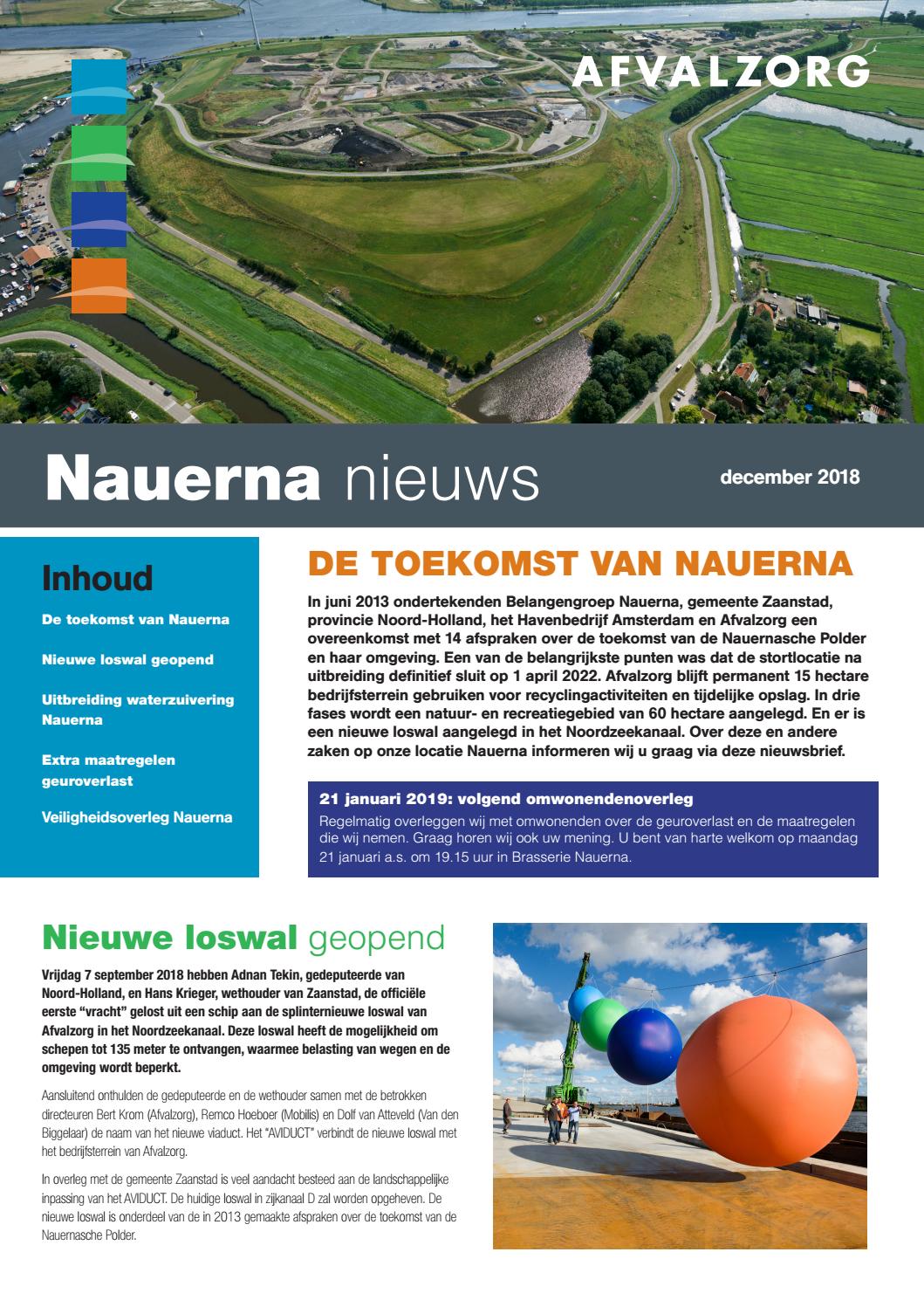 Nauerna nieuws december 2018 by Afvalzorg - Issuu