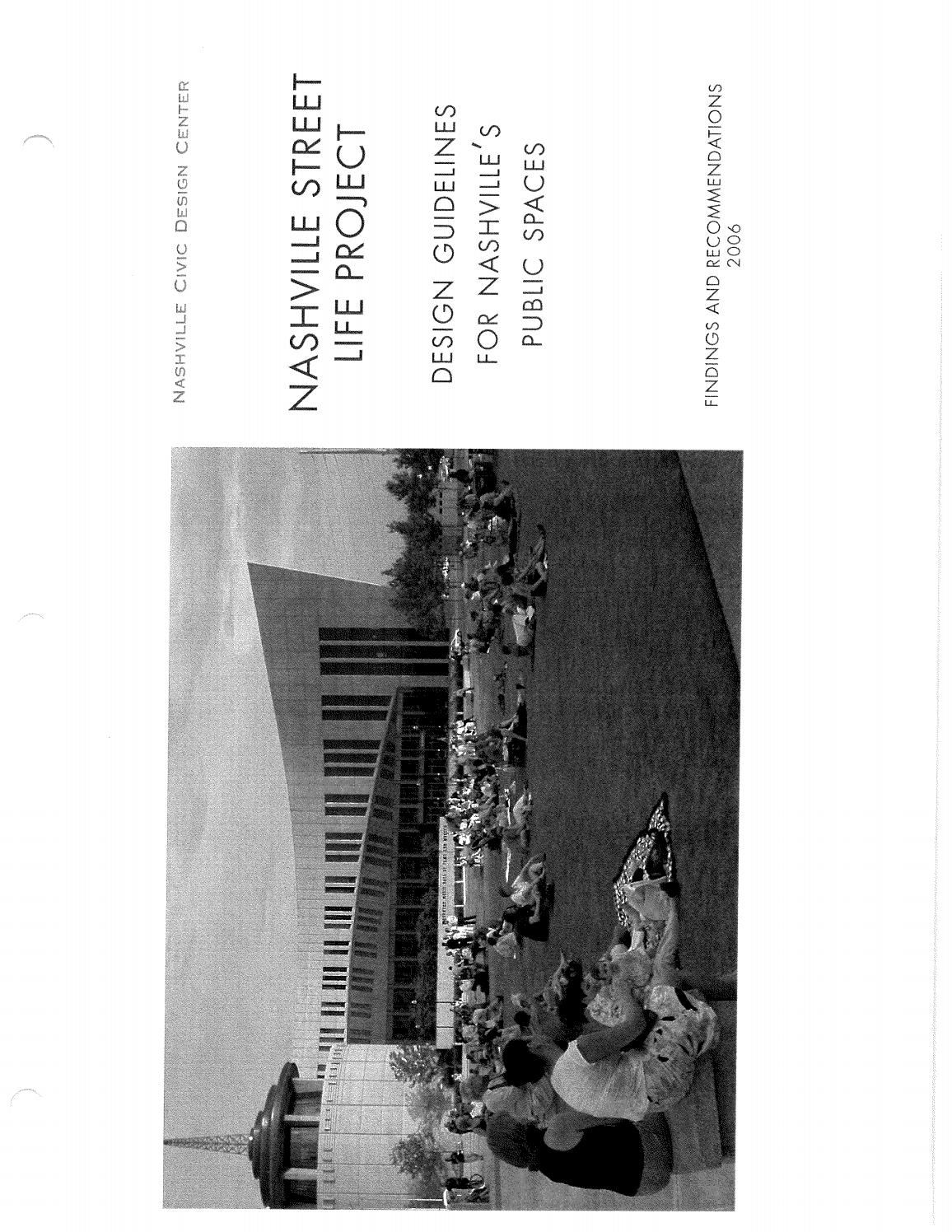 Nashville Street Life Project by Civic Design Center - Issuu